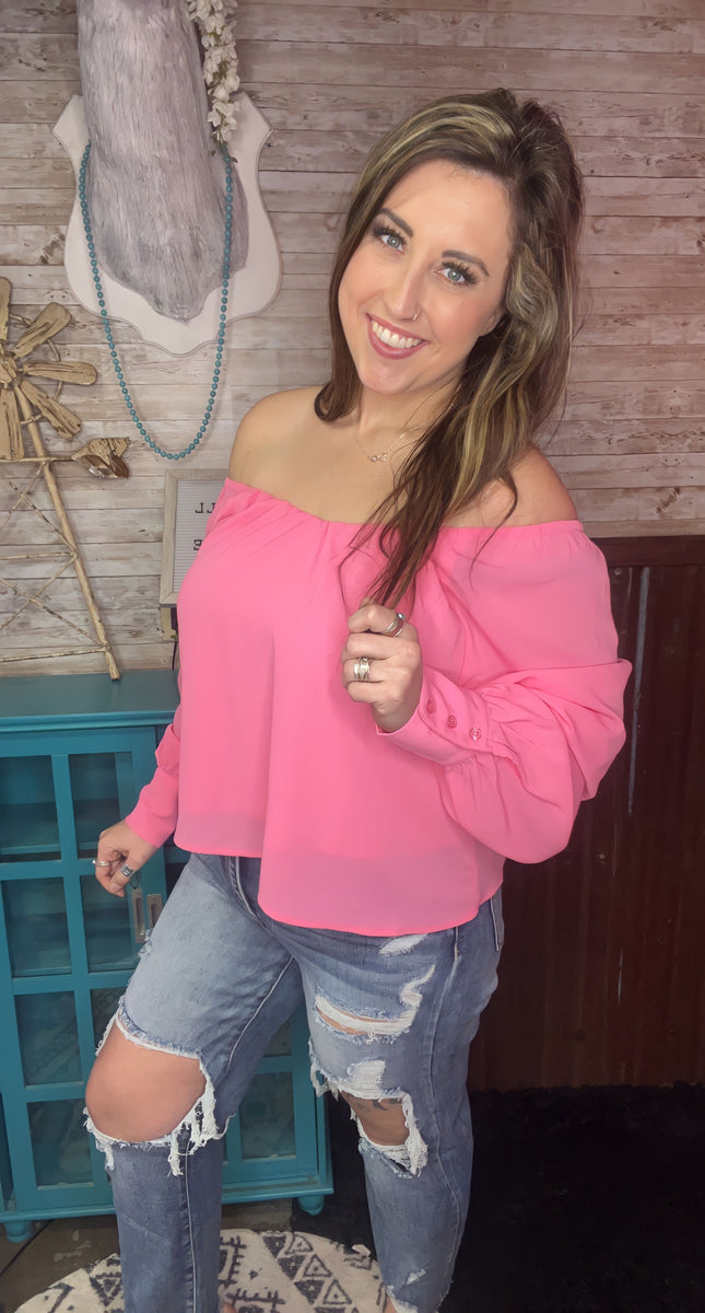 Miss Hot Shot Top- Pink | Windmill Gypsy